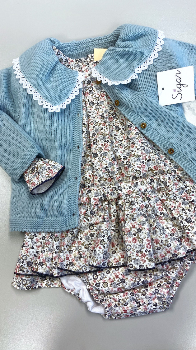 Blusa Flor Guinda Baby Coty. Colección Telmo Talla de Ropa 2A